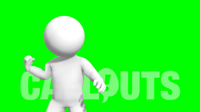 Callouts Creative Assets | Angry Animated 3D Guy on Green-Screen Medium ...