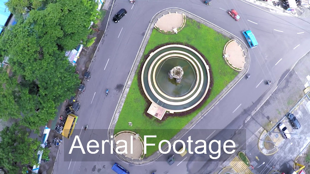 Aerial Footage of Unity Statue Roundabout – Callouts Creative Assets