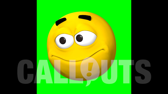 SmileyGuy Looking Left - Animated Green Screen Smiley Emoticon ...