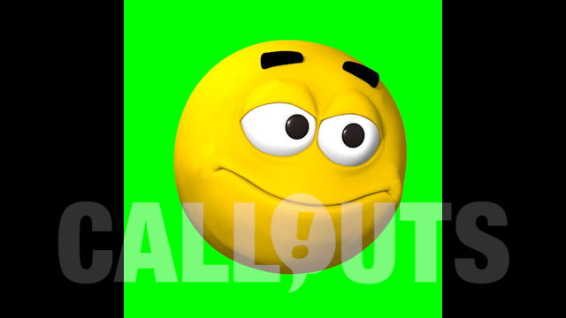 SmileyGuy Looking Right - Animated Green Screen Smiley Emoticon ...