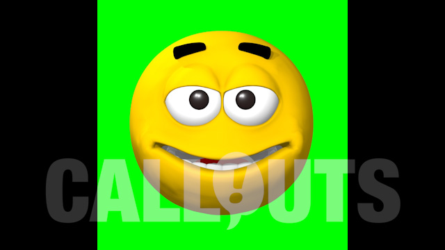 SmileyGuy Smile 03 - Animated Green Screen Smiley Emoticon – Callouts ...
