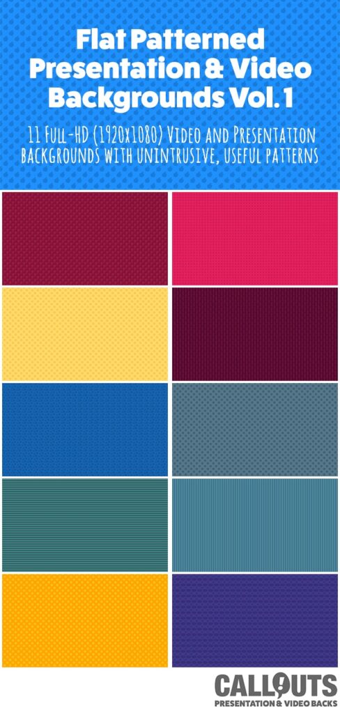 Callouts Creative Assets | Flat Patterned Presentations/Video ...