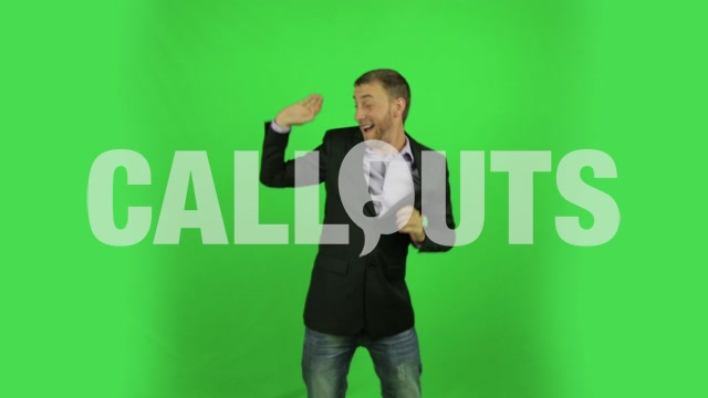 Green Screen Actor - Dancing happy man 02 – Callouts Creative Assets