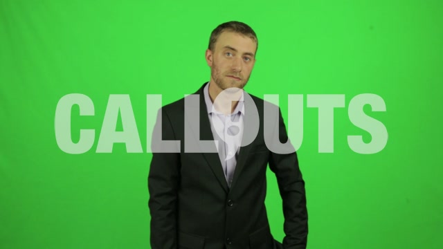 Callouts Creative Assets | Green Screen Actor – Stressed 7 Man