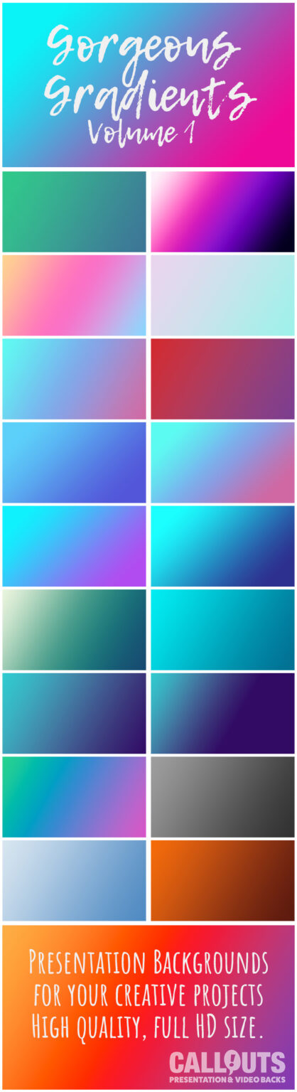 Callouts Creative Assets | Gorgeous Gradients Volume 01 – Presentation ...