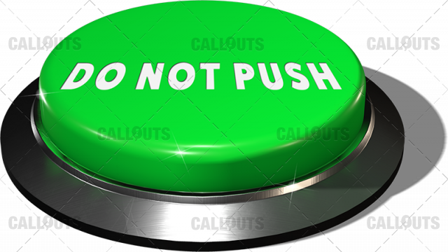 Callouts Creative Assets | Big Juicy Button – Green Do Not Push